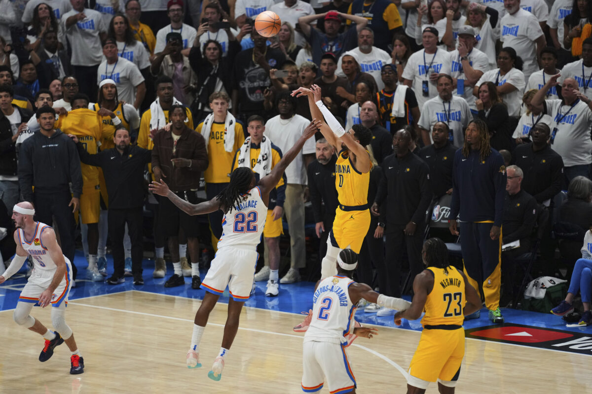 NBA Finals: Haliburton does it again as Pacers claw back to steal Game ...